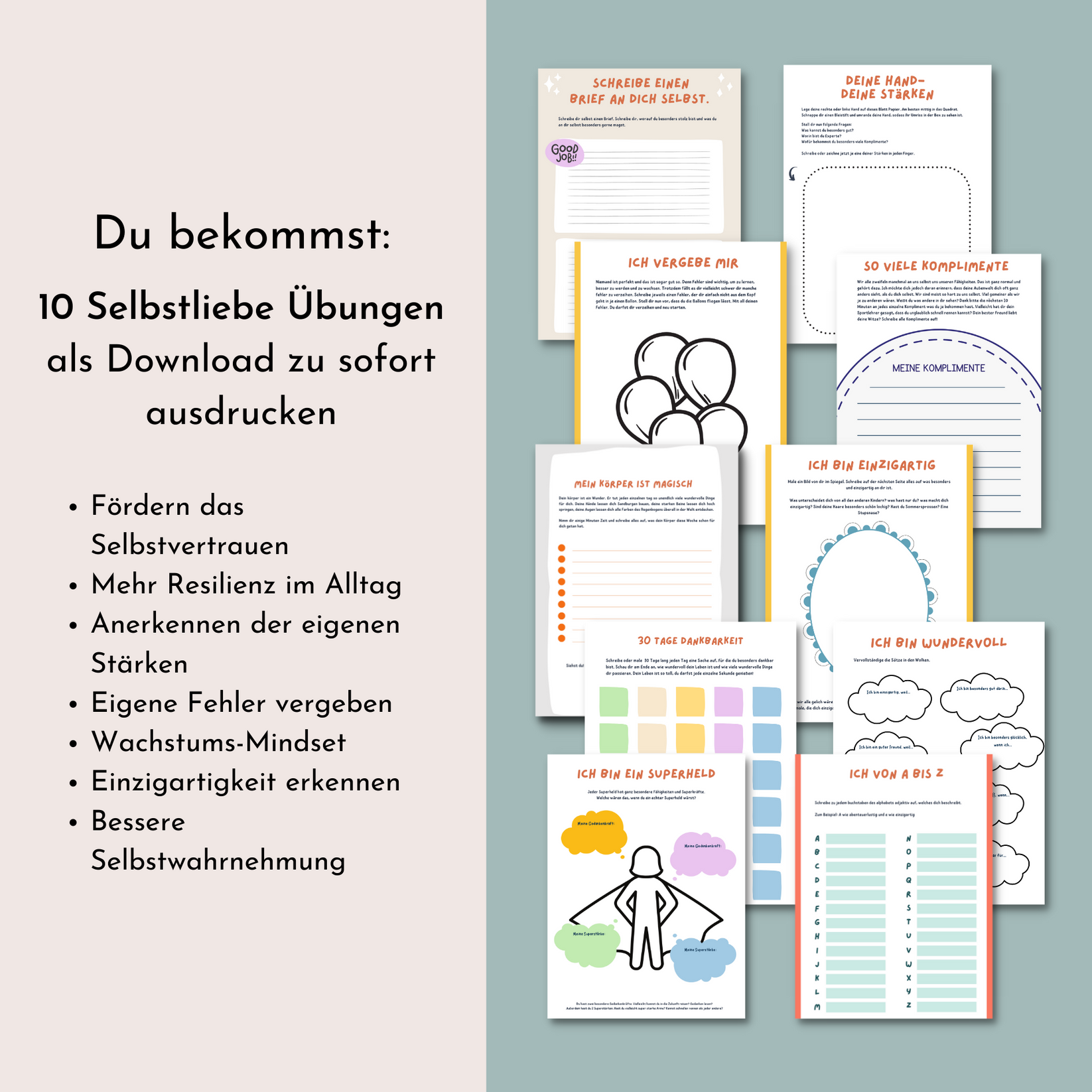 Kinder Selbstliebe-Workbook - Selbstliebe und Selbstvertrauen stärken ...